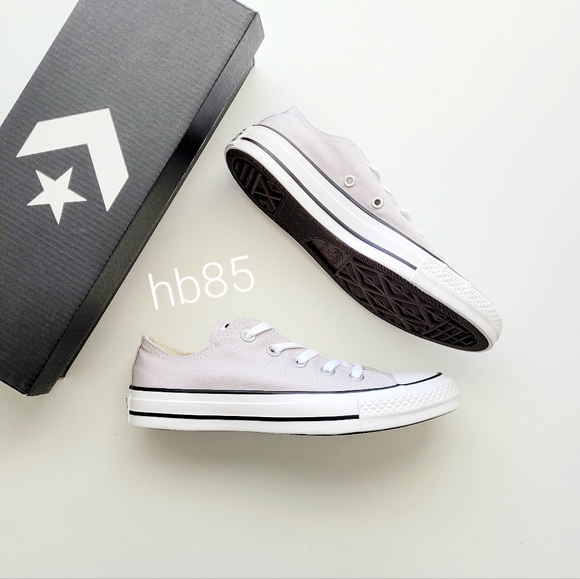 Converse | Shoes | Converse Ctas Ox Violet Ash Grey White Black Low Top ...